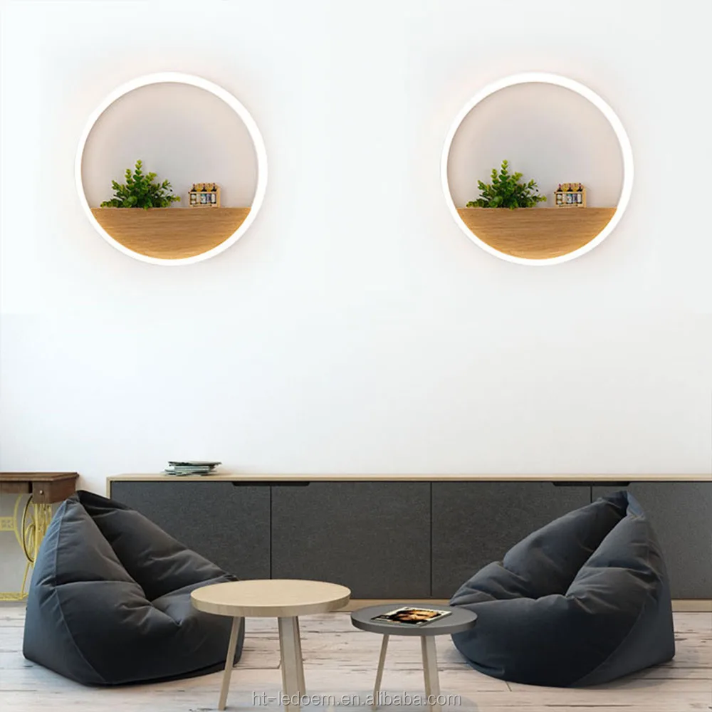 18w 30cm Diameter Modern Acrylic Indoor Led Wall Lamp Decorative Lamps ...