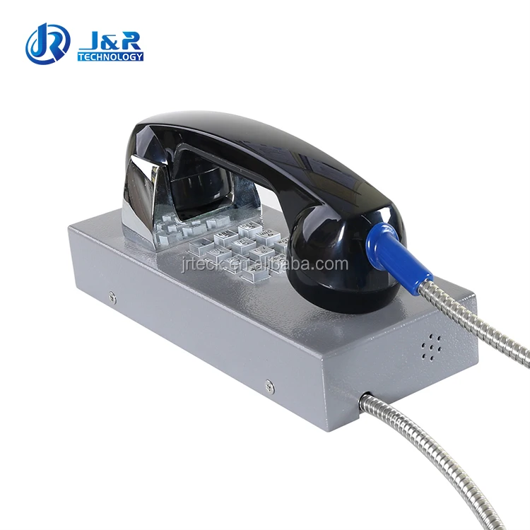 Rugged Handset with Armored Cord for public telephone, inmate telephone ...