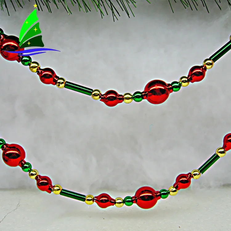 Colorful Clear Glass Garland for Christmas Trees/ornaments