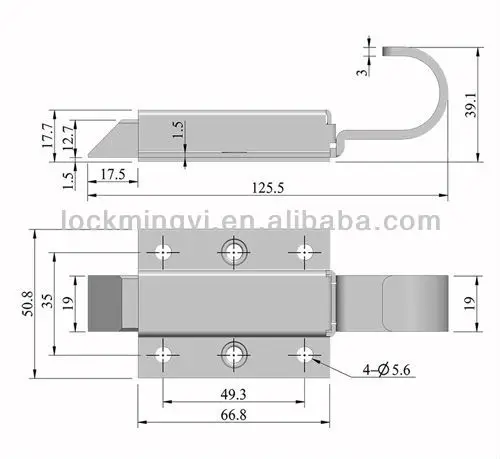 Heavy Duty Spring Loaded Push Latch - Finger Pull Slam Latch, Oem