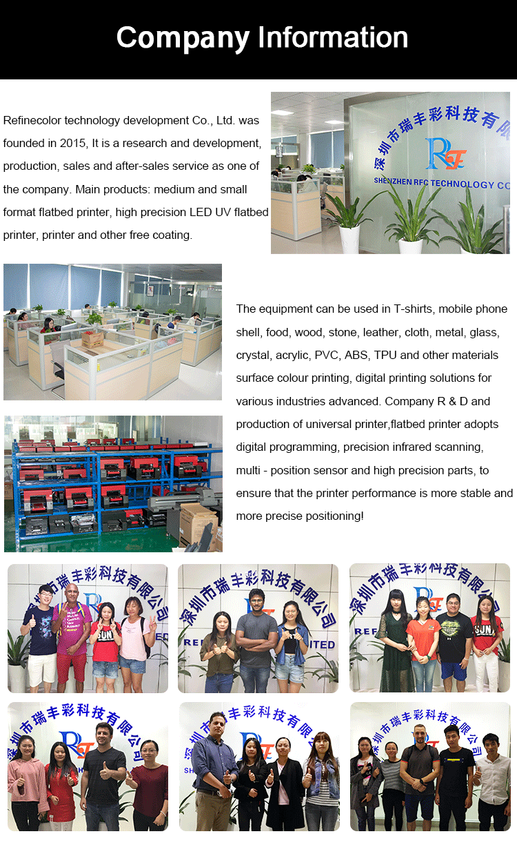 Rfc Automatic Low Price 6 Color A3 Uv Led Flatbed Printer With Dx5 Head ...