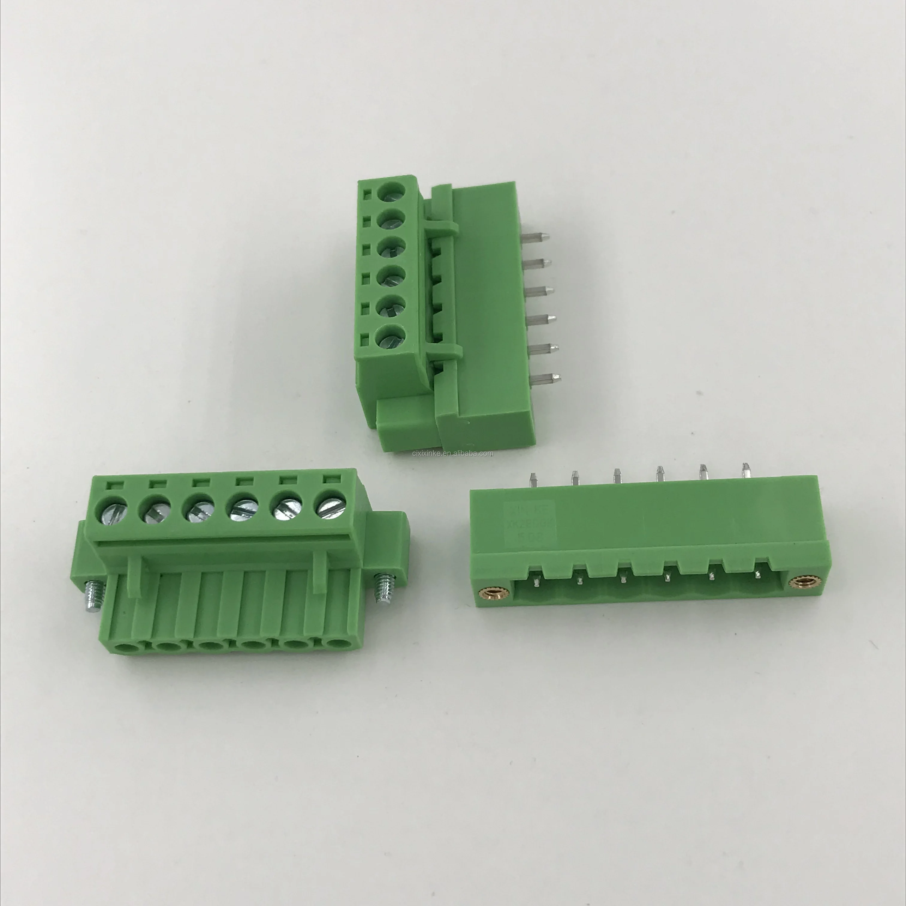 5.08mm Pitch Male Female Pluggable Terminal Blocks With Side Screws Lug Xk2edgkm-5.08mm - Buy ...