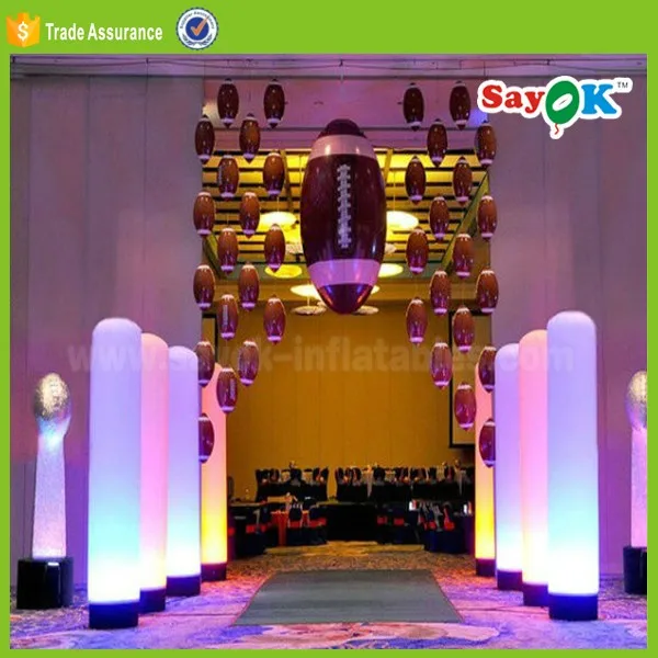 Inflatable Roman Pillar - LED Touch Pillar with Fire Effect