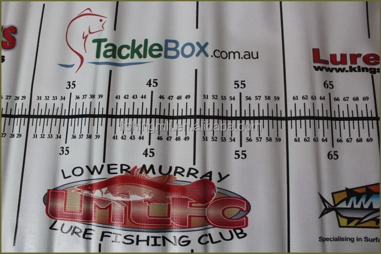 140cm Long Measuring Vinyl Fishing Brag Mat - Portable & Customizable