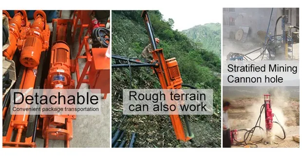 Small 20m Depth 100mm Horizontal Rock Coal Mining Dth Horizontal ...