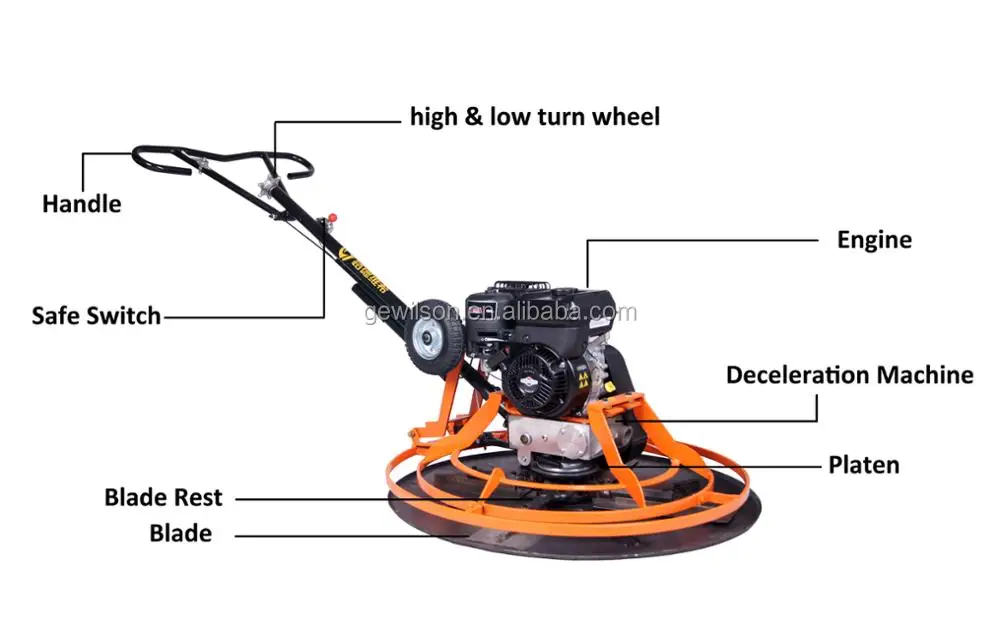 Top Rated 36inch Power Trowel Multiquip Concrete Trowel Machine