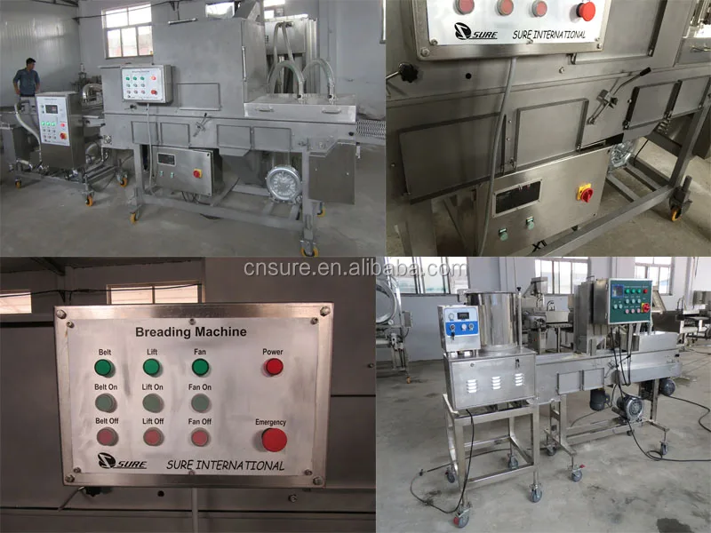 Chicken Fish Crumbing Breading Coating Machine - Buy Crumbing Machine ...