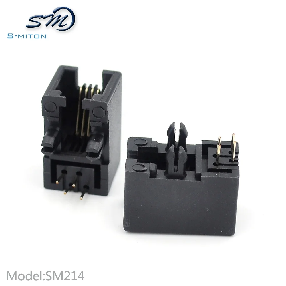 Telephone Rj9 Female Socket Utp 4p4c 4pins Modular Jack - Buy 4pins Modular Jack,Utp 4p4c 4pins ...