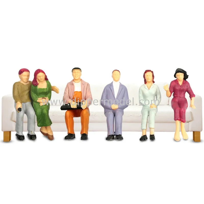 Various Miniature Plastic Model Human Figurines For Architectural Model ...