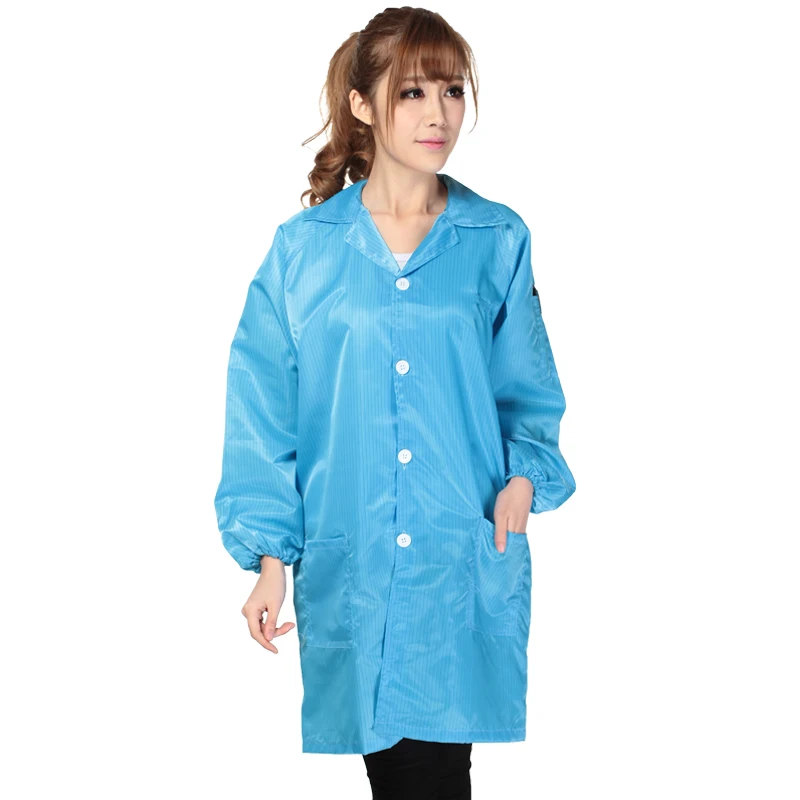 Anti-static Lab Coat - ESD Smock Suit Gown Long Sleeve