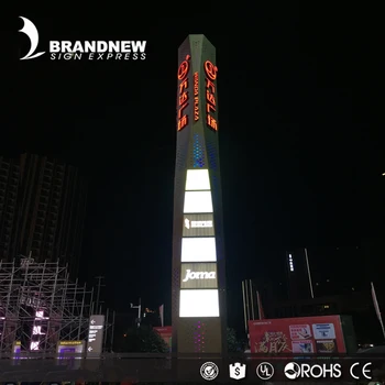 Modern Design Factory Outlet Wayfiding Pylon Signage Stainless Totem ...