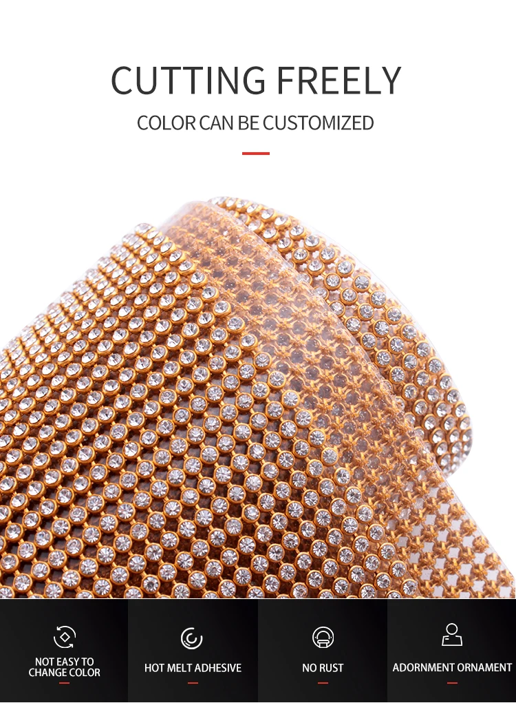 Yali Bling Bling Crystal Ab Rhinestone Mesh Fabric For Shoes - Buy ...