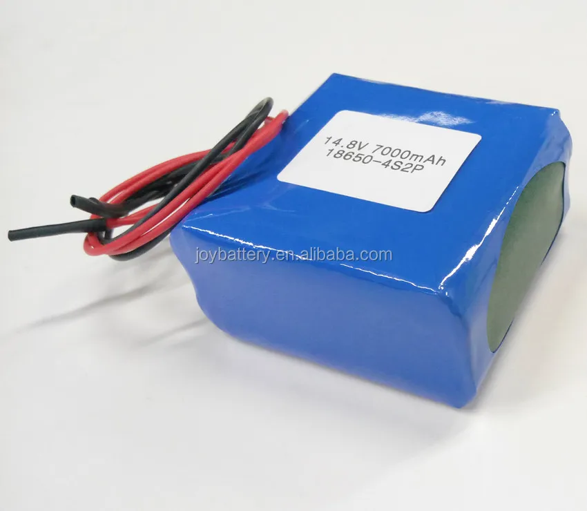 4S2P 18650 14.8V 7000mAh Rechargeable Lithium Ion Battery Pack - Long ...
