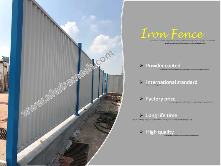 Uk Market Hot Sale Smart Hoarding Fences Corrugated Fencing/ Metal ...