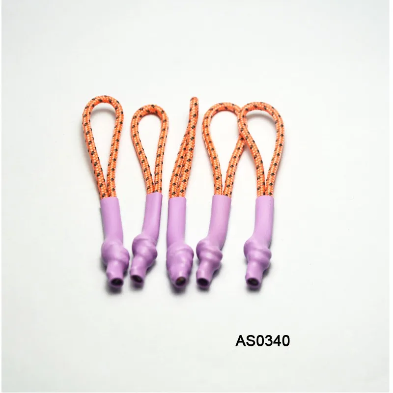 Hot Colorful Zip Slider String Zipper Puller With Heat Shrink Tube ...