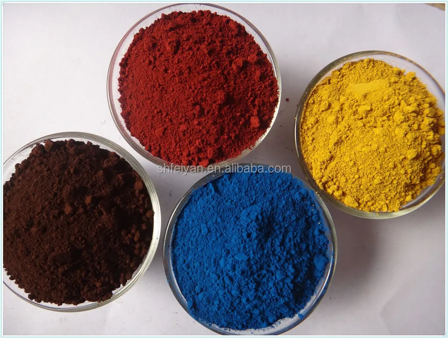Pigment d'oxyde de fer rouge, oxyde de fer pour pavés/asphalte/peinture ...