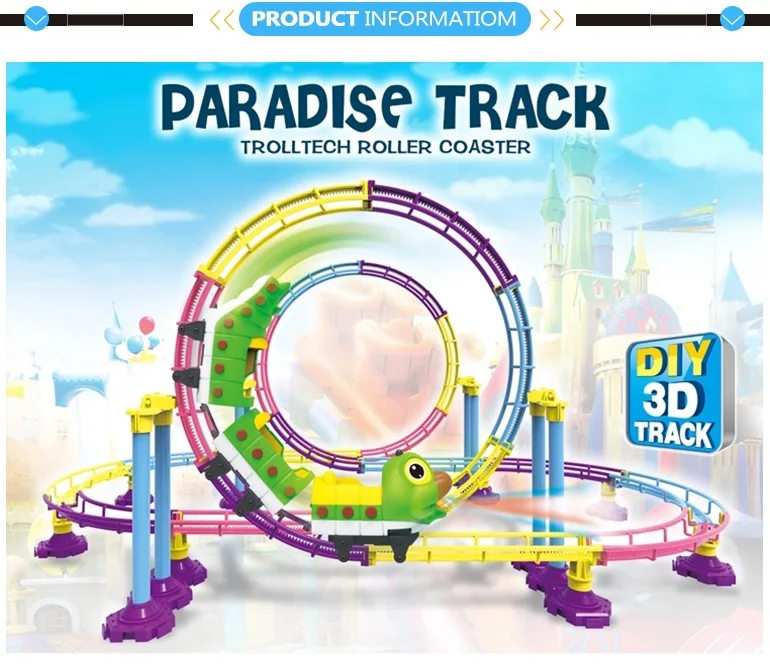 Battery Operated Track Roller Coaster Toy For Kids - Buy Roller Coaster ...