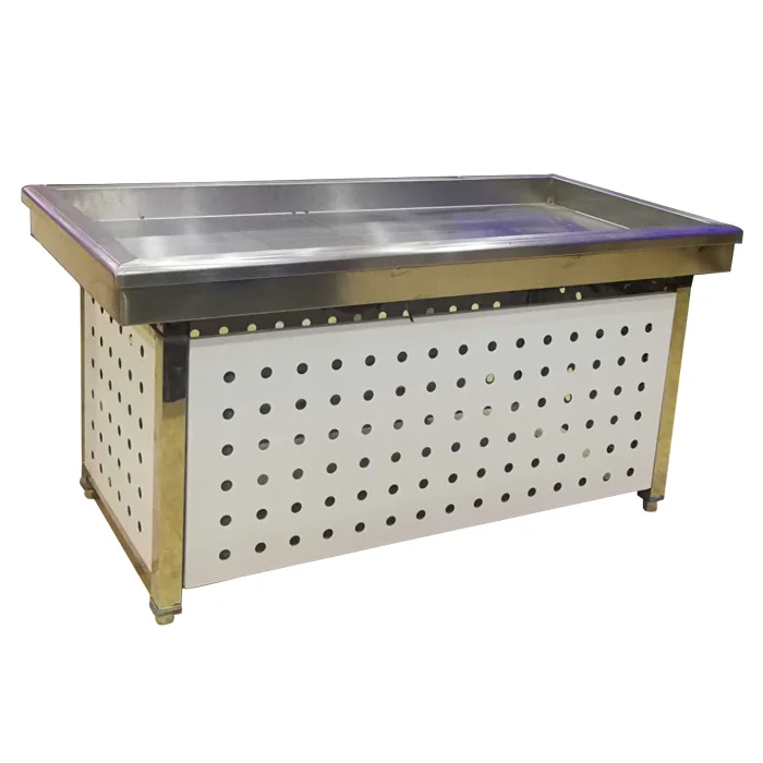 Supermarket Frozen Display Stand - Chilled Seafood Table
