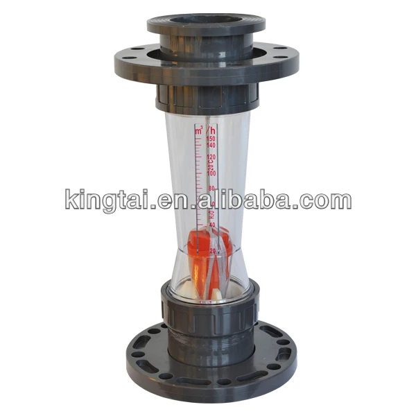 High Quality Flange Tube Type Plastic Chemical Rotameter Flowmeter ...