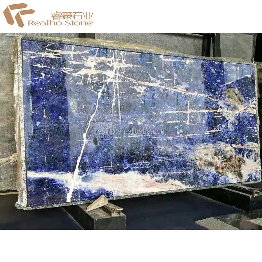 Natural Blue Marble Sodalite Slab For Countertop - Buy Blue Sodalite ...