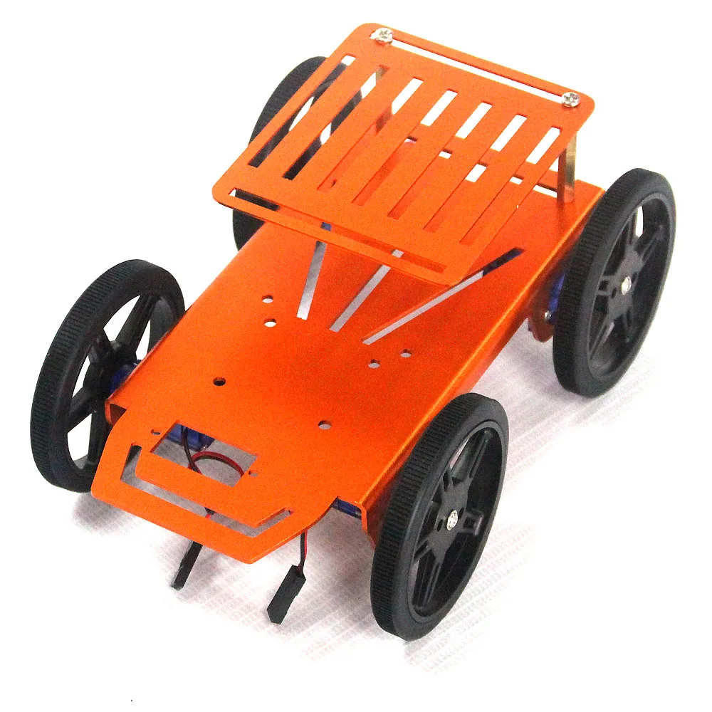 4WD Aluminium Mobile Robot Car Toy DIY Educational Kit