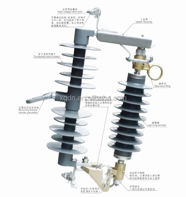 11kv To 132kv Outdoor Surge Arrester Lightning Arrester - Buy Surge ...