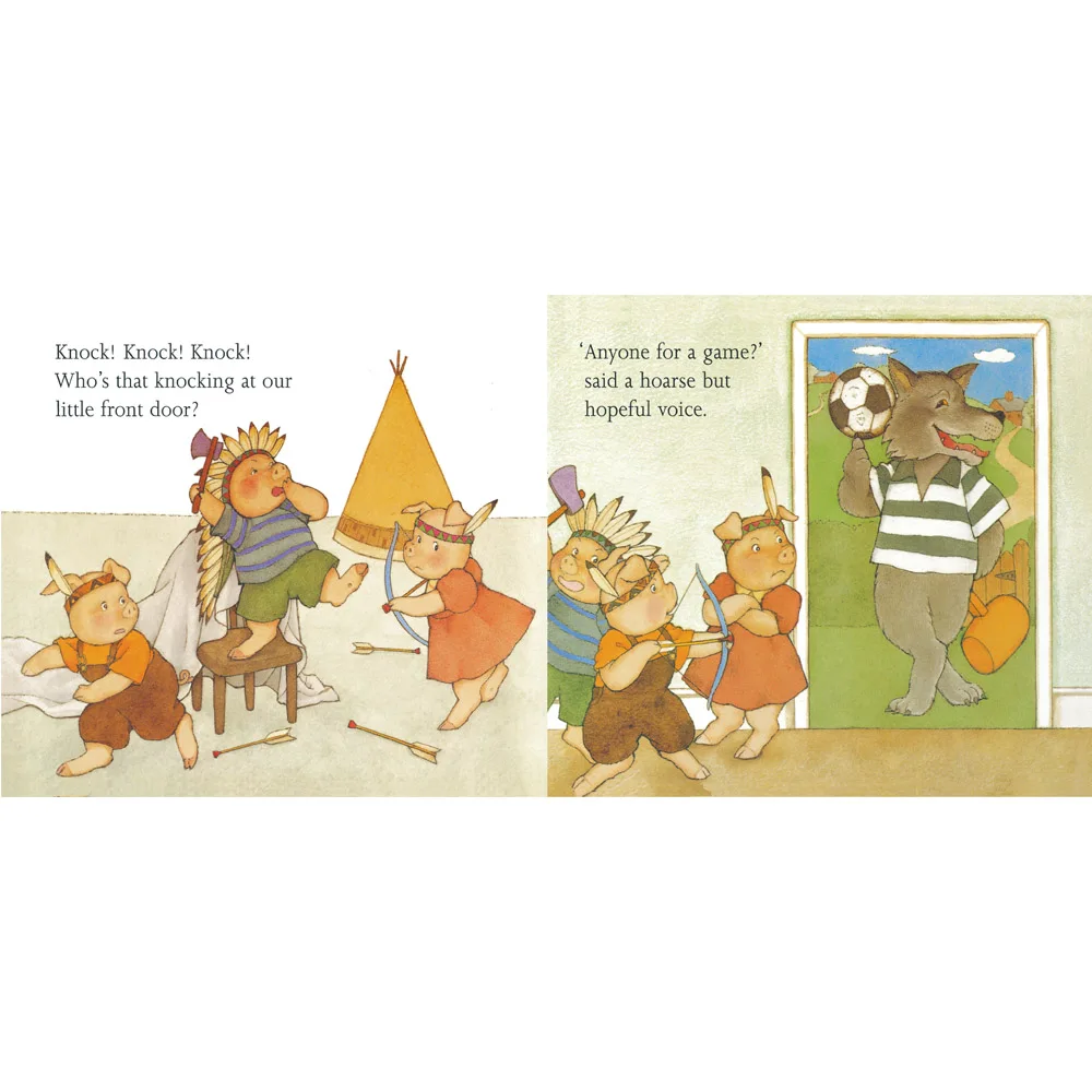 Go Away Mr Wolf English Book 0-3 Kids Picture Book Classical Story ...