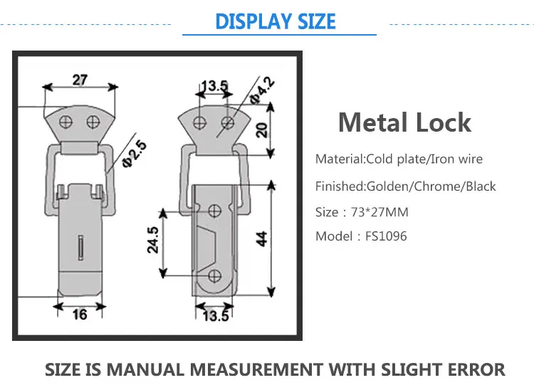 Fayshing Stainless Steel Spring Loaded Toggle Lock Clamp Buckle Latch ...
