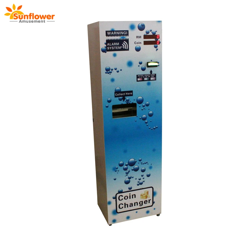 Automatic Paper Money Exchange Machine With 2 Bill Acceptor Token Coin ...