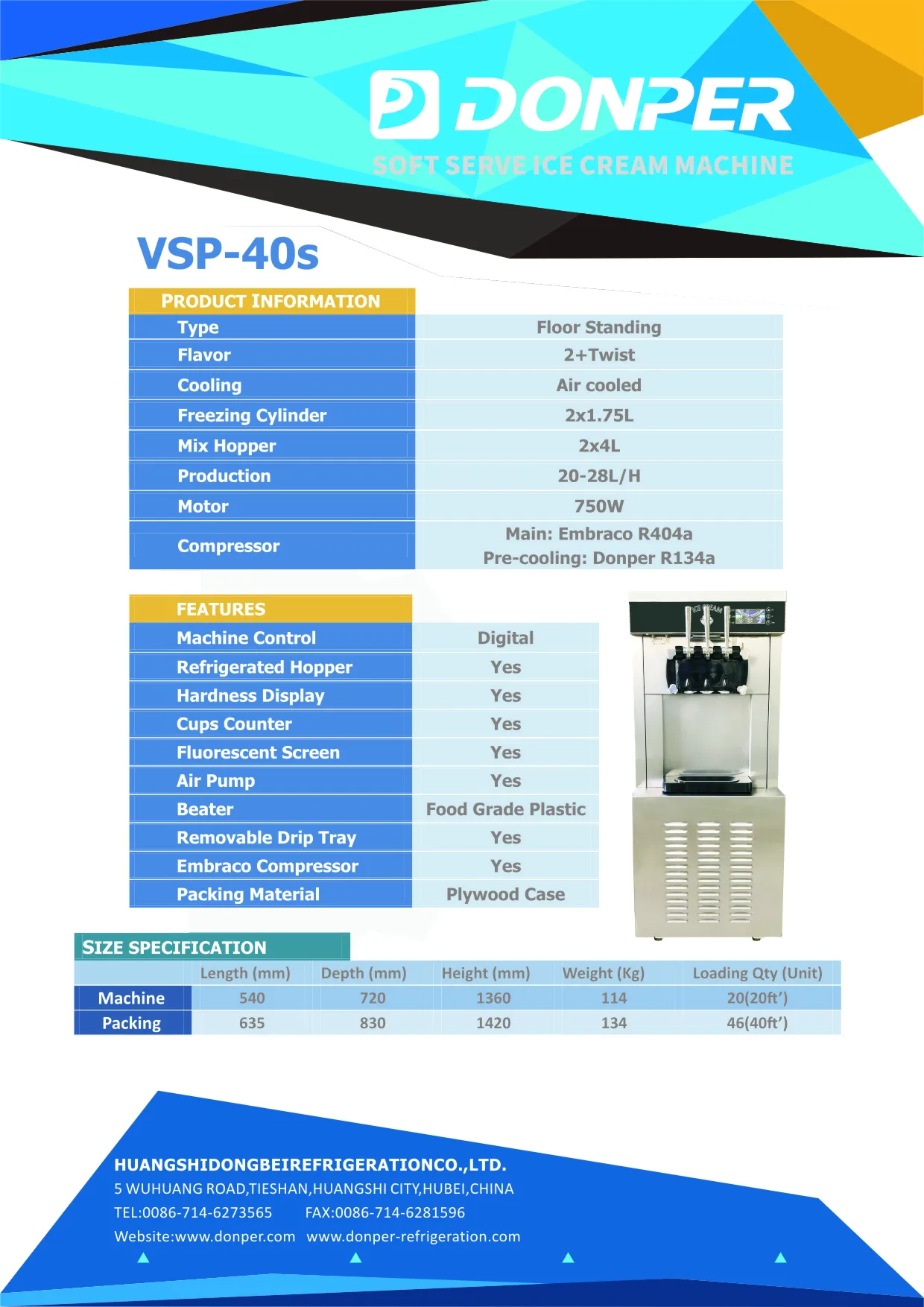 Donper Ice Cream Machine - Efficient & Versatile Solutions