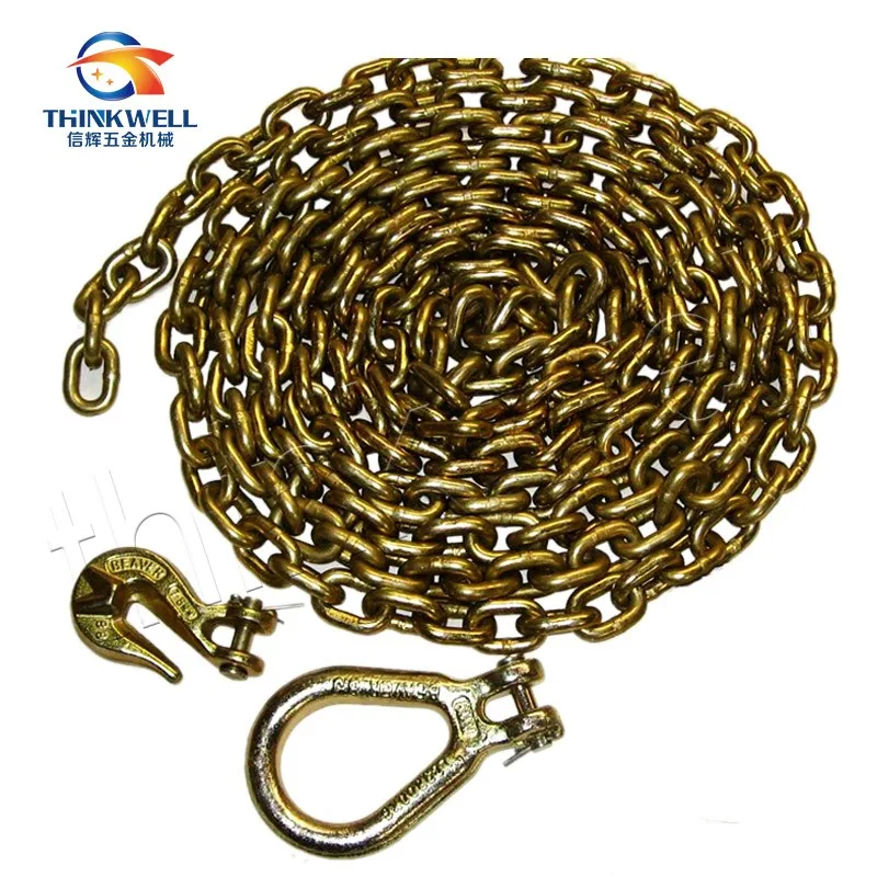 High Tensile Alloy Steel Welded G80 Log Boom Chain For Enlacing - Buy ...
