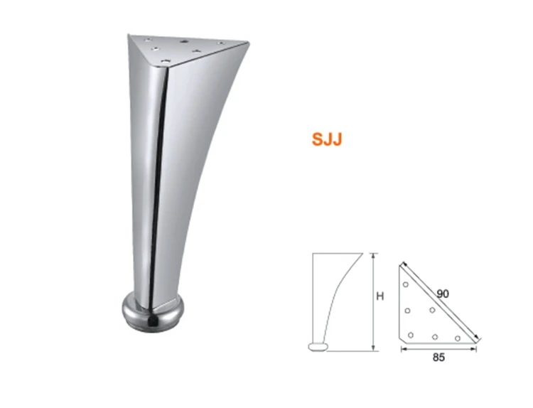 Chrome Furniture Legs Metal Cone Leg 10 12 14 15 16 Inch Metal Sofa ...