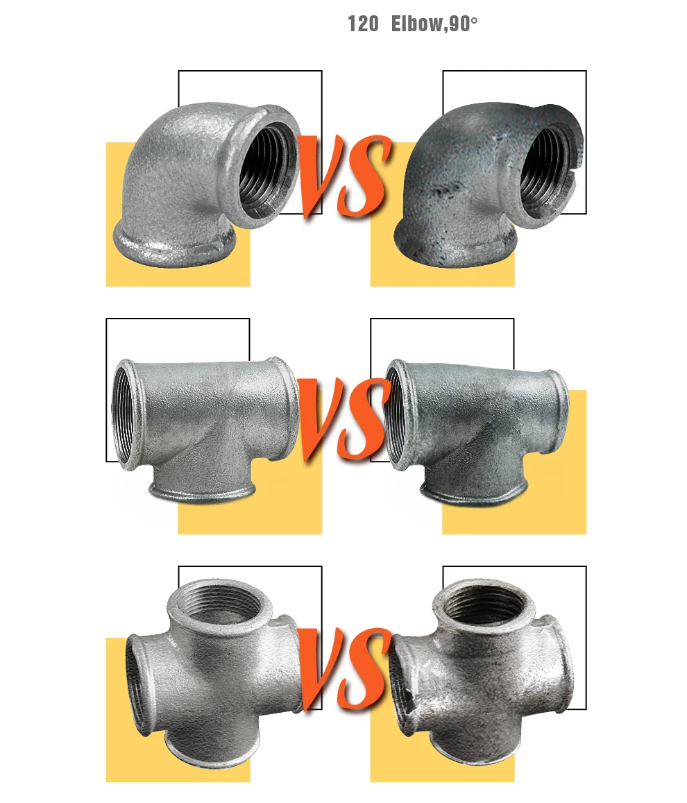 German Standard Pprc Pipe Fittings Male Equal Malleable Iron Threaded ...