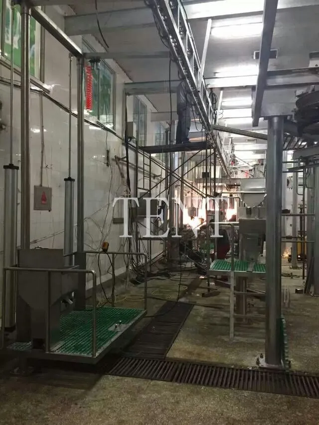 High Efficiency Pneumatic Lifting Platform for Slaughterhouses