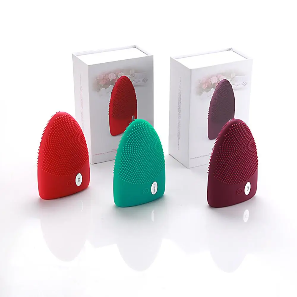 Female Sex Toys Silicone Face Brush 11 Modes Of Vibration Clean Face