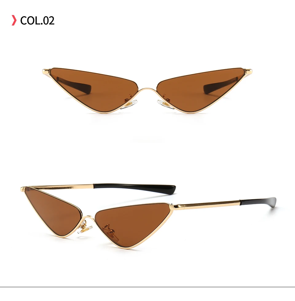 13145 Superhot Eyewear Fashion Women Sun Glasses Small Half Frame Cat
