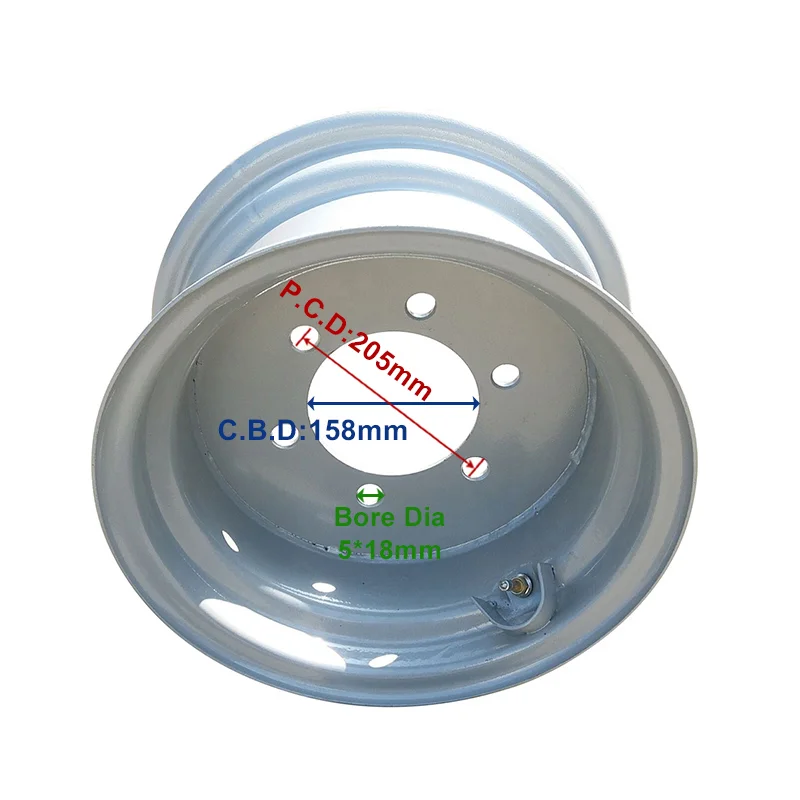 Agricultural Tractor Rims - Durable Steel Wheels for 11L-15 Tires