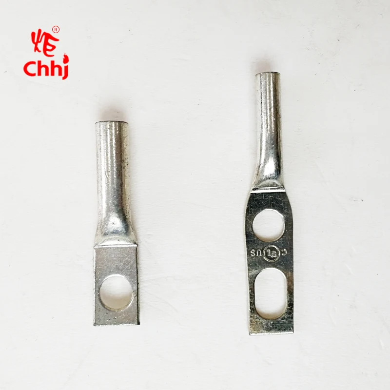 Two Holes American Tinned Copper Lug Compression Lug Crimping Terminals ...