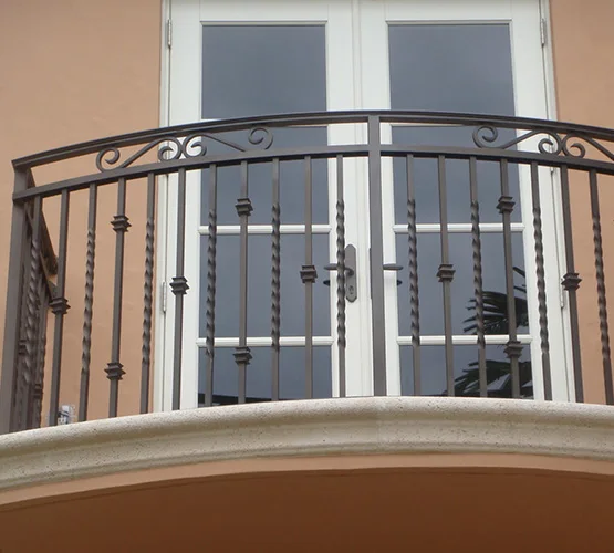 Modern Wrought Iron Window Railing for Balcony - LONGBON