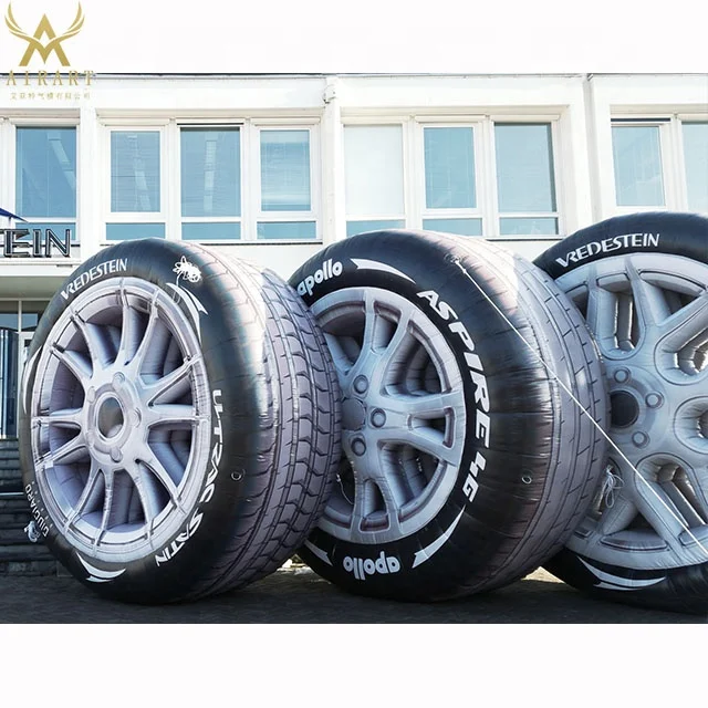 Z2 Portable Inflatable Car Tire Model for Event Decoration