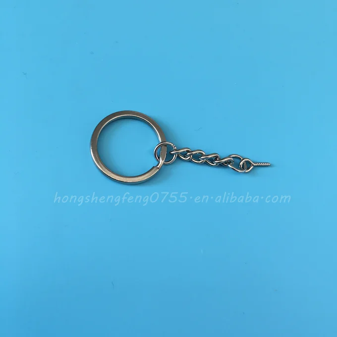Cheap Durable Key Ring With Chain End Screw Metal Split Key Chain - Buy ...