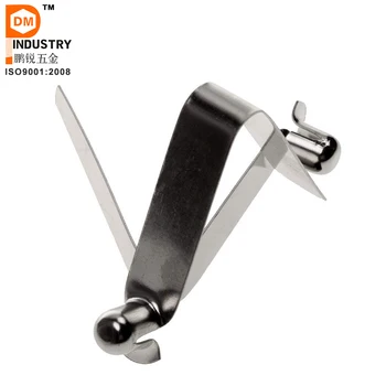 Custom Stainless Steel Touch Button Spring Clip V Shaped Clip Spring ...