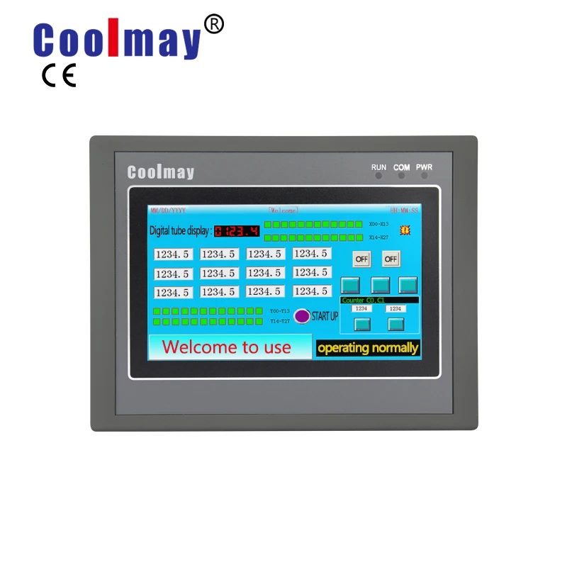 4.3inch Plc Built in Hmi Relay Output SCADA Remote Controller EX3G-43KH ...