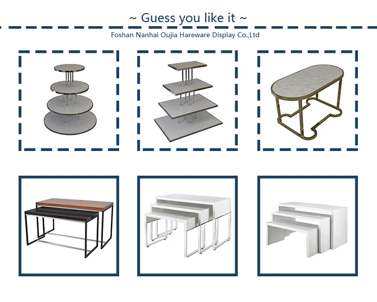 Retail Clothes Shop Gold Marble Grain Modern Display Table - Buy Modern ...