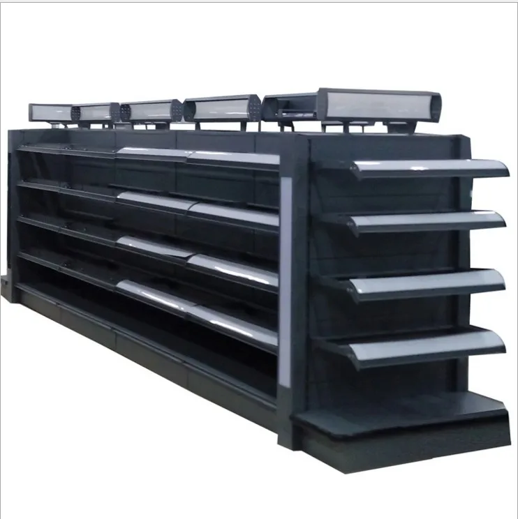 Custom Different Dimensions Supermarket Display Shelf Rack For ...