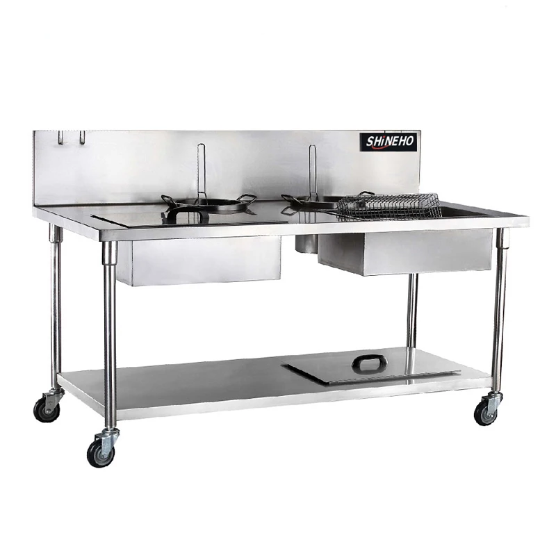 Stainless Steel Manual Chicken Breading Powder Table - Buy Chicken ...