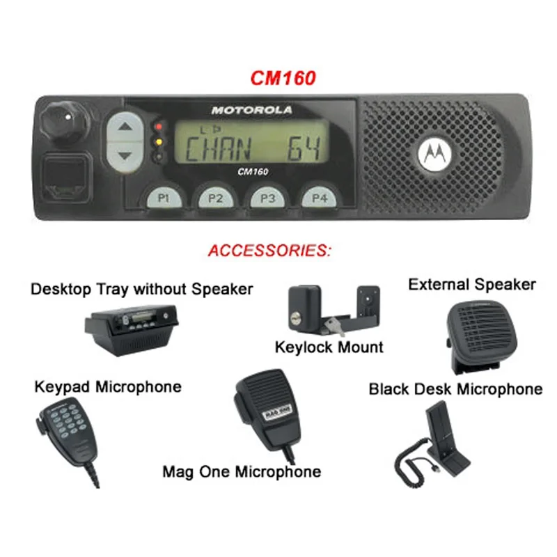 Wholesale Motorola 25 Watts Uhf Vhf Car Radio Cm160,Long Range Base ...