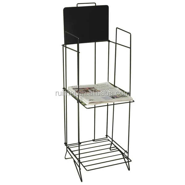 Outdoor Portable Metal Wire Newspaper Stand - Buy Newspaper Stand ...