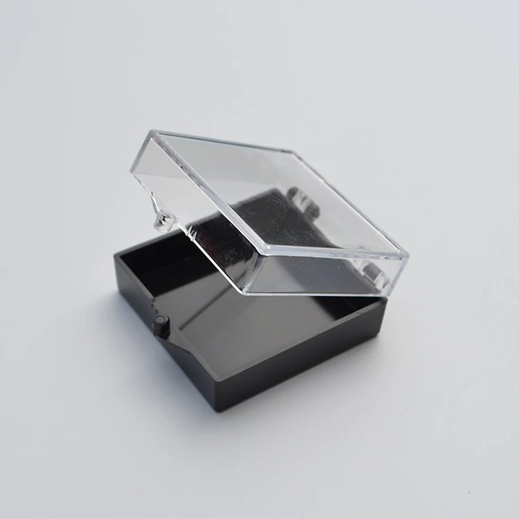 40x40x20mm Clear Plastic Hinged Box - Versatile & Recyclable