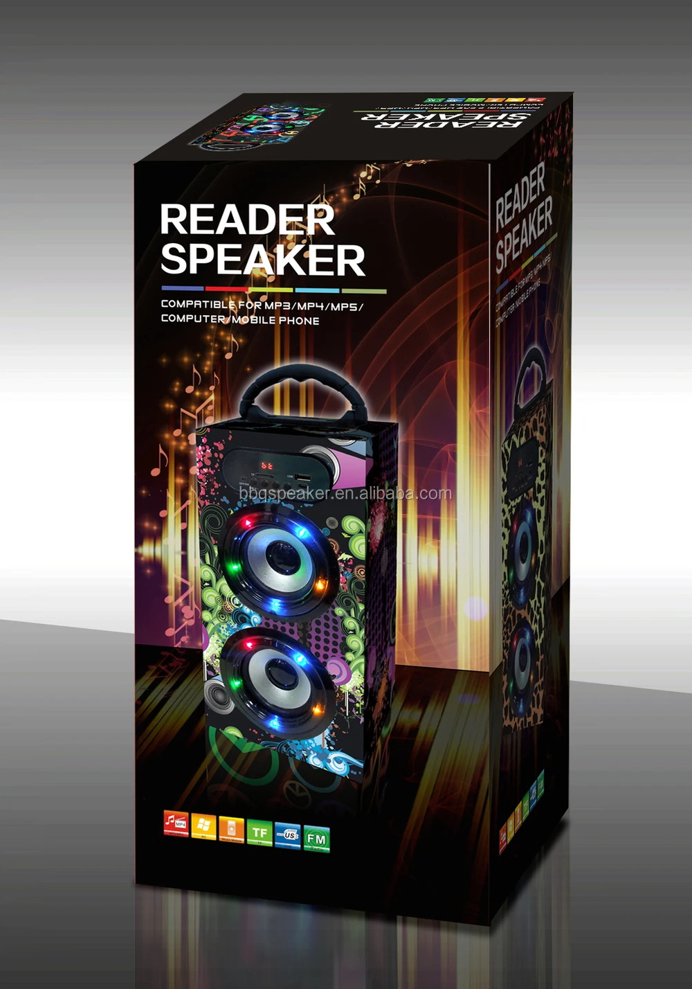 Portable Wooden Sound Box Speaker With Usb Sd Fm Radio - Buy Sound Box ...